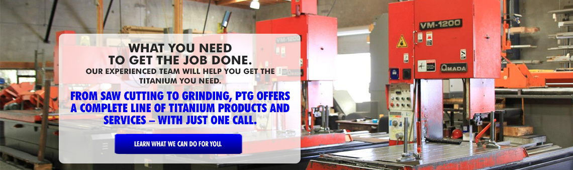 Leading Titanium Distributor | Performance Titanium Group